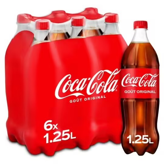 Coca-cola-pack de 6x 1L | sloditech