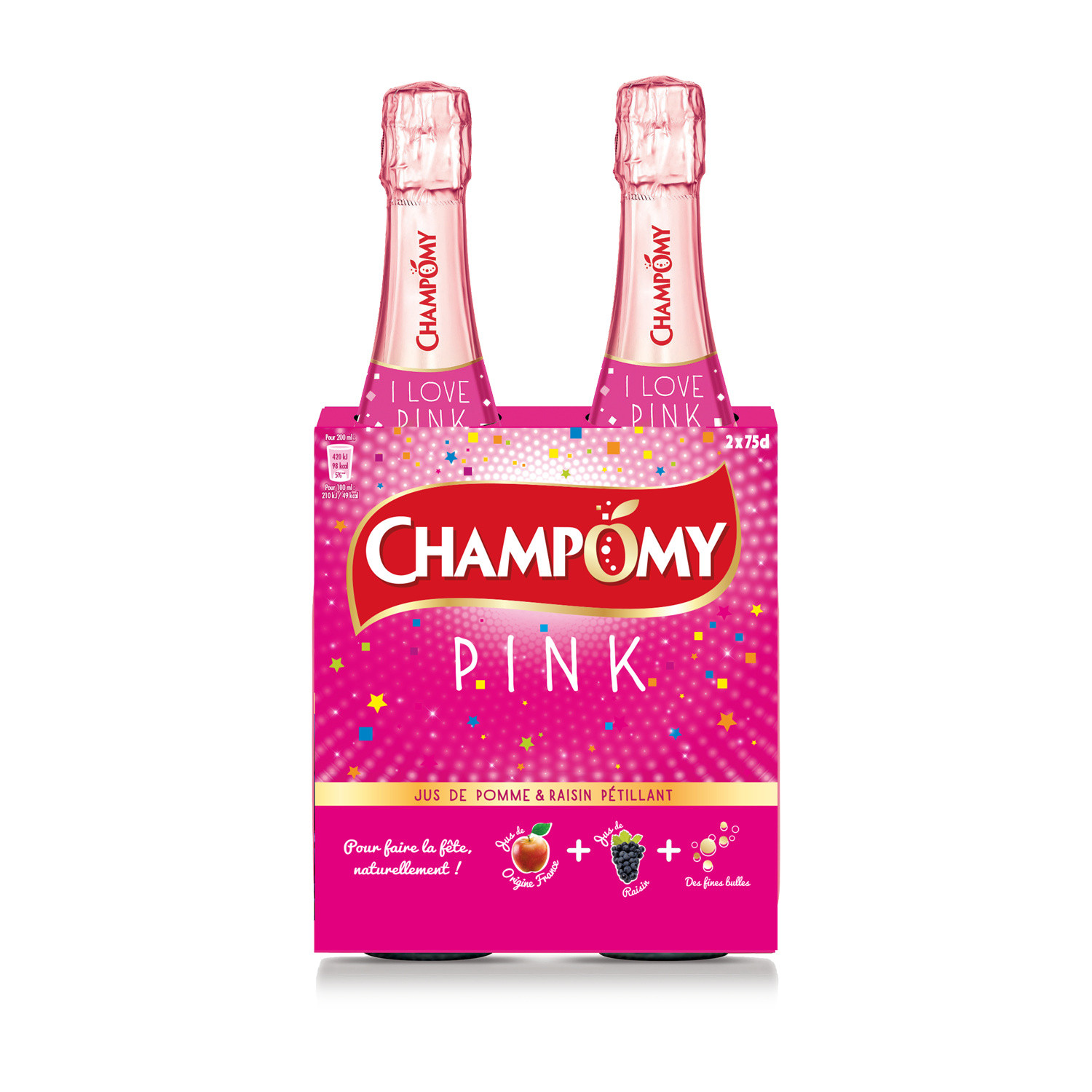 Champomy-Jus de pomme & Raisin pétillant – 2x70CL | sloditech